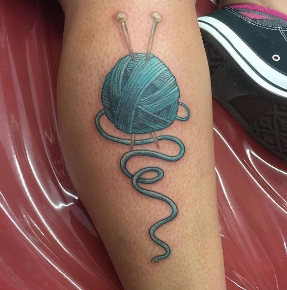 50 Adorable Knitting Tattoos Ideas and Designs (2018) | TattoosBoyGirl