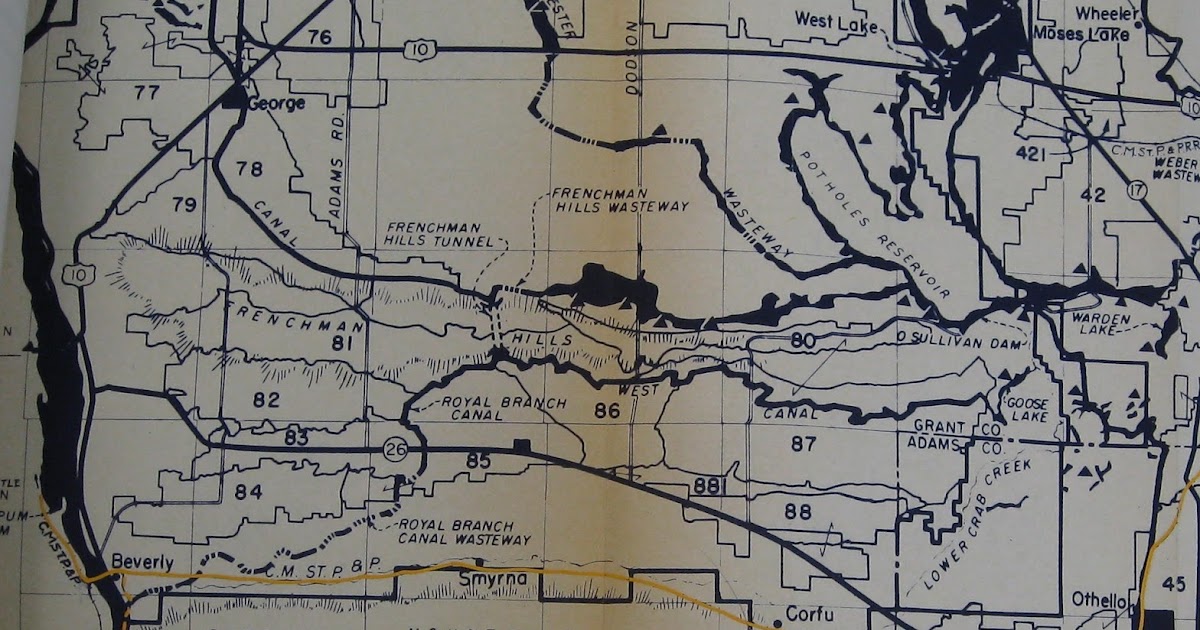 Big Bend Railroad History: Milwaukee Road Proposed Branch To Mattawa