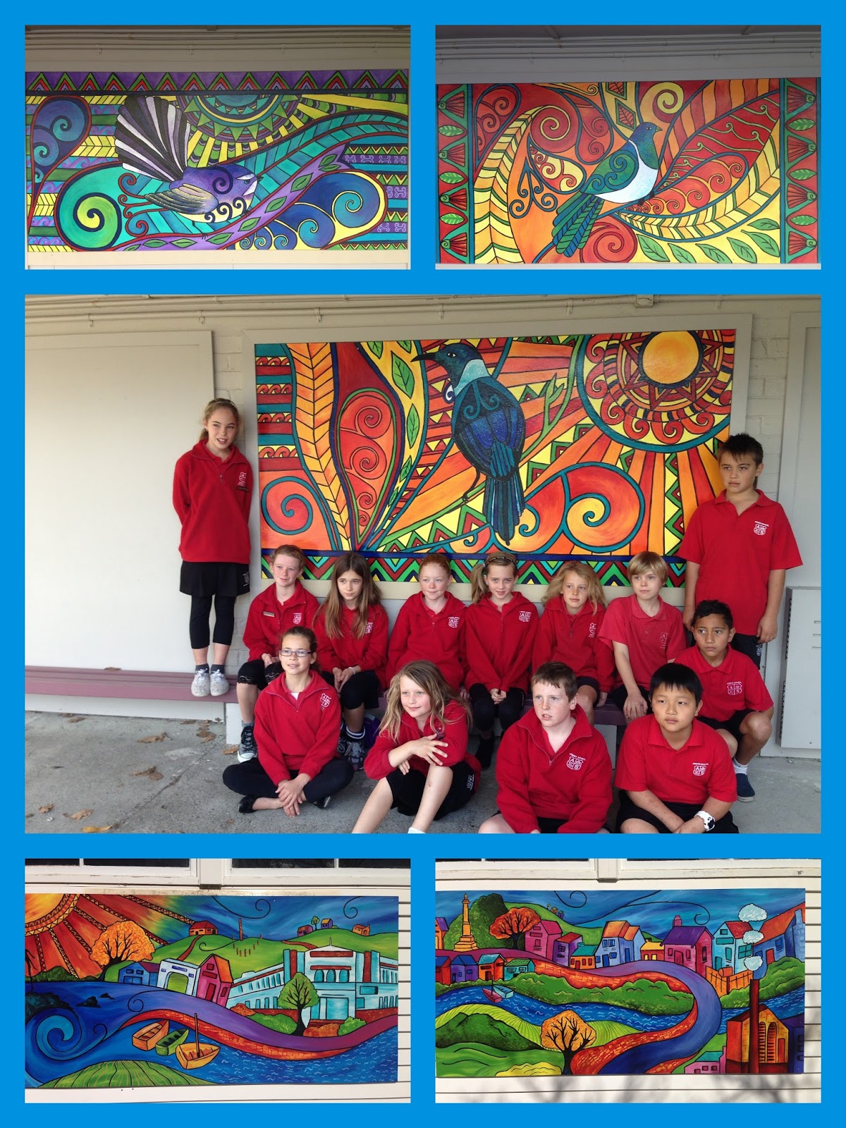 Apanui Team Two: School Murals