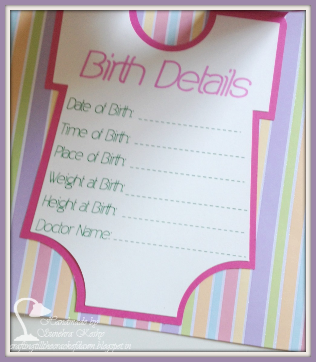 Crafting Till The Crack of Dawn: Interactive and Fun Baby Scrapbook Pages