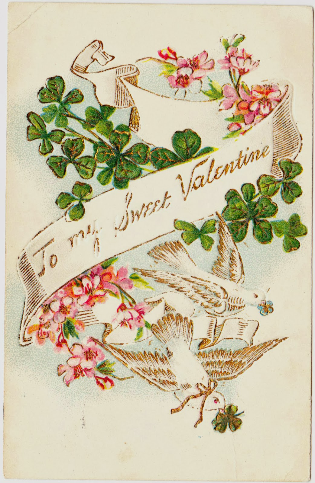 Papergreat: Two old Valentine's Day postcards, circa 1907-08