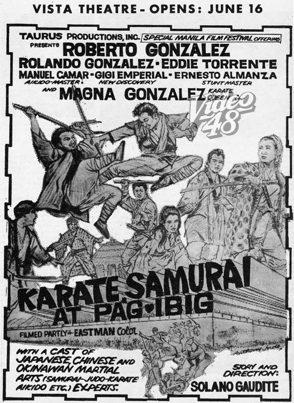 Video 48: THE PINOY "SAMURAI" CIRCA 1968-69