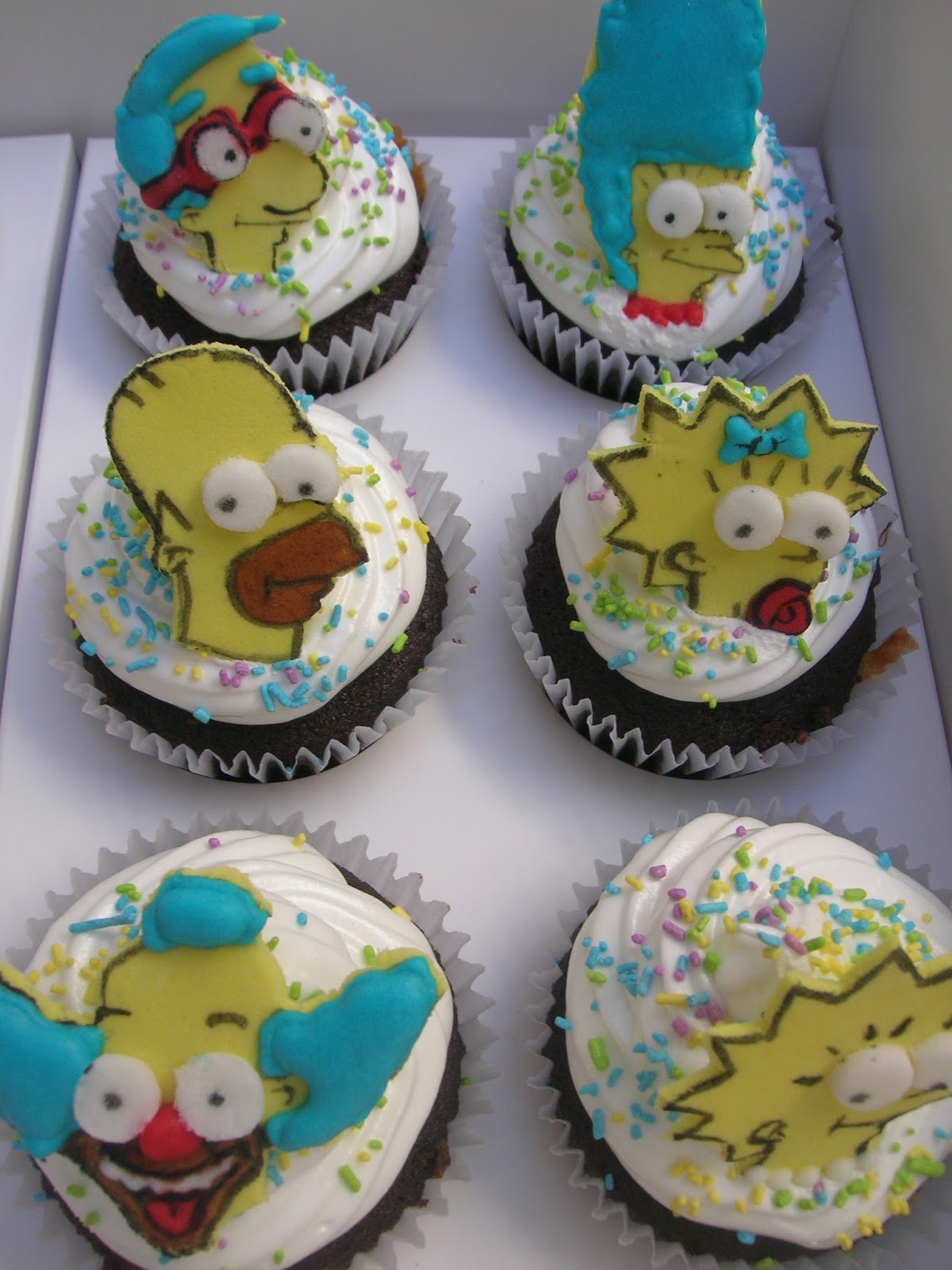 SWEET! cupcakes: Simpson´s cupcakes