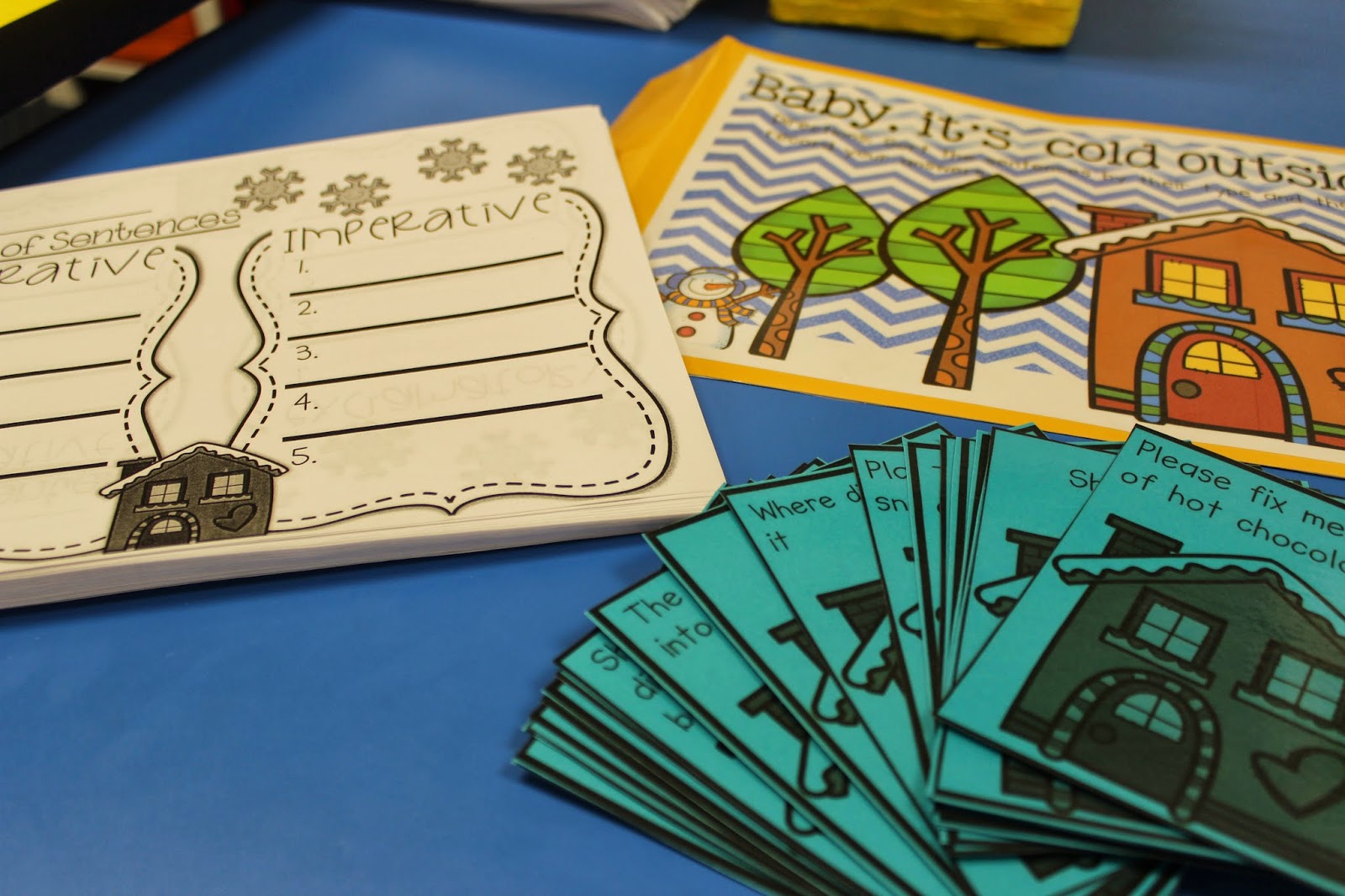 Life in First Grade: Winter Language Arts Centers in action (upper grades)