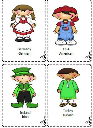 Countries and Nationalities Flashcards | My English Printable Worksheets