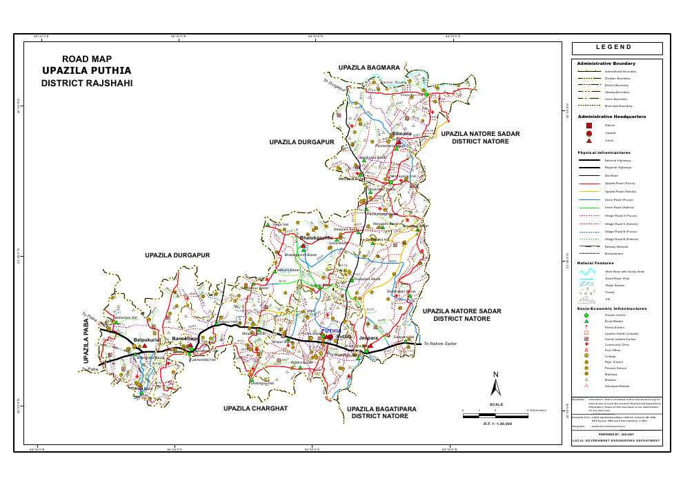 Mouza & Land Use Maps of Puthia Upazila, Rajshahi, Bangladesh - Tourism ...