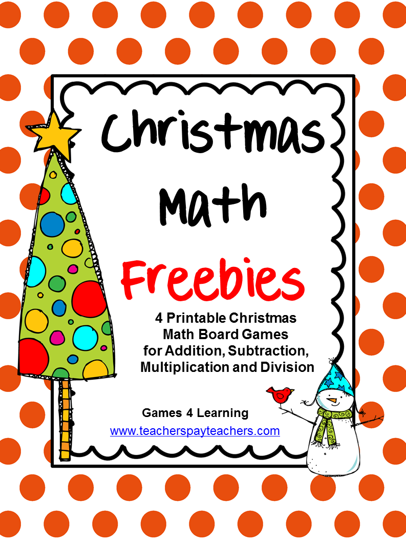 Fun Games 4 Learning: No Prep Christmas Math Freebies