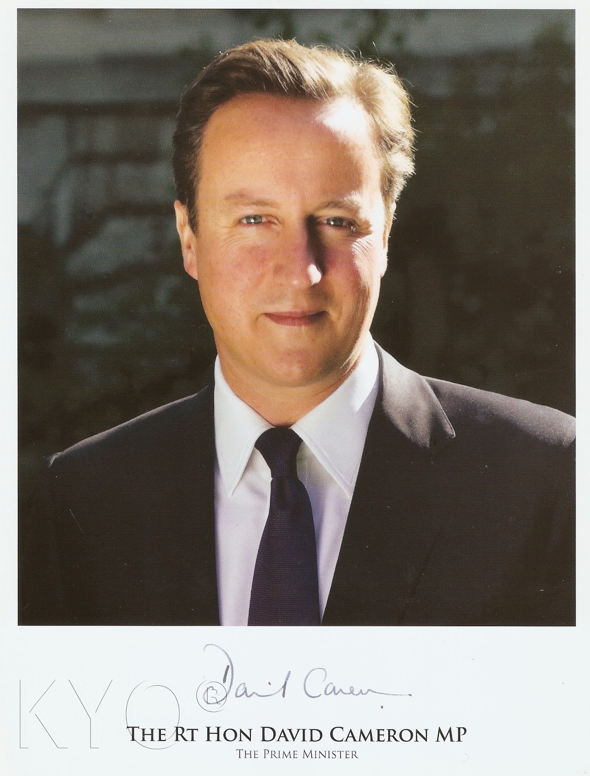 Chris Autographs: David Cameron