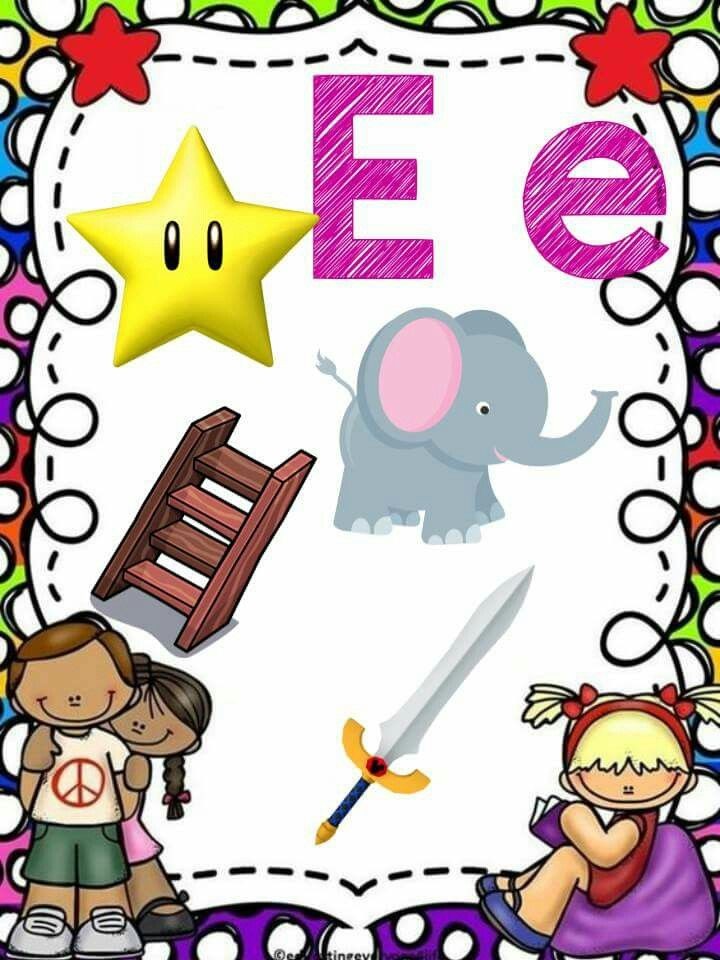 Vogais Cards coloridos e ilustrados das vogais... ~ Atividades