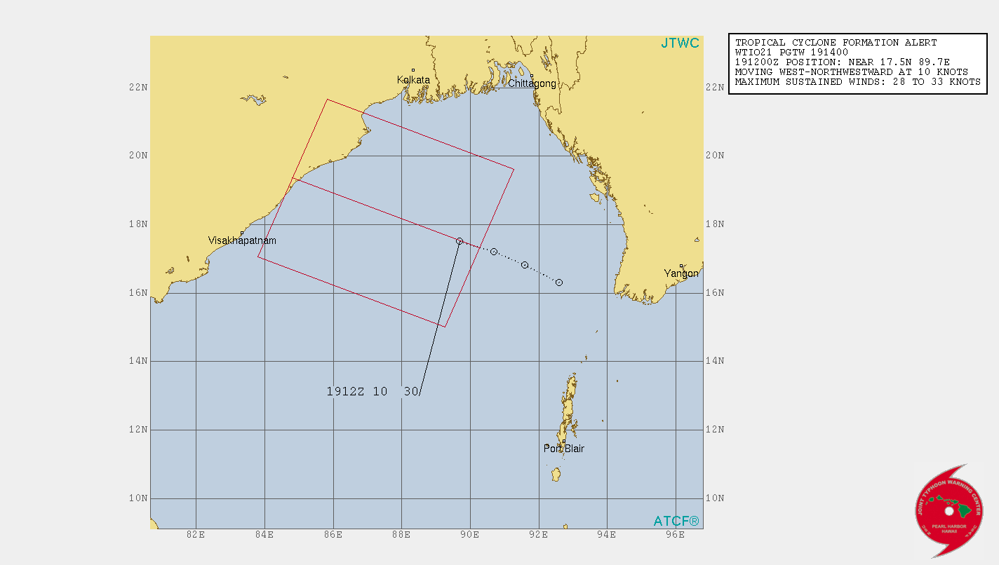 Weather of Gujarat: JTWC issues Tropical Cyclone Formation Alert In Bay