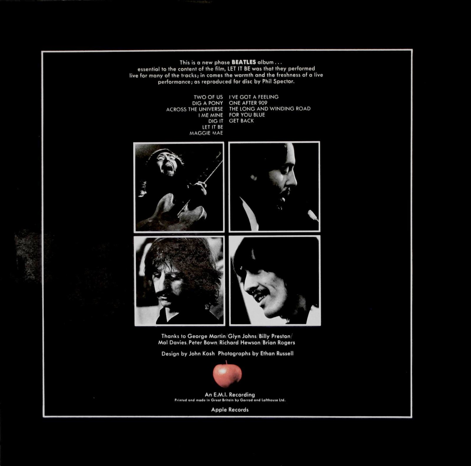 jfn Beatles Music & Memories: The Beatles announce Let It Be film ...