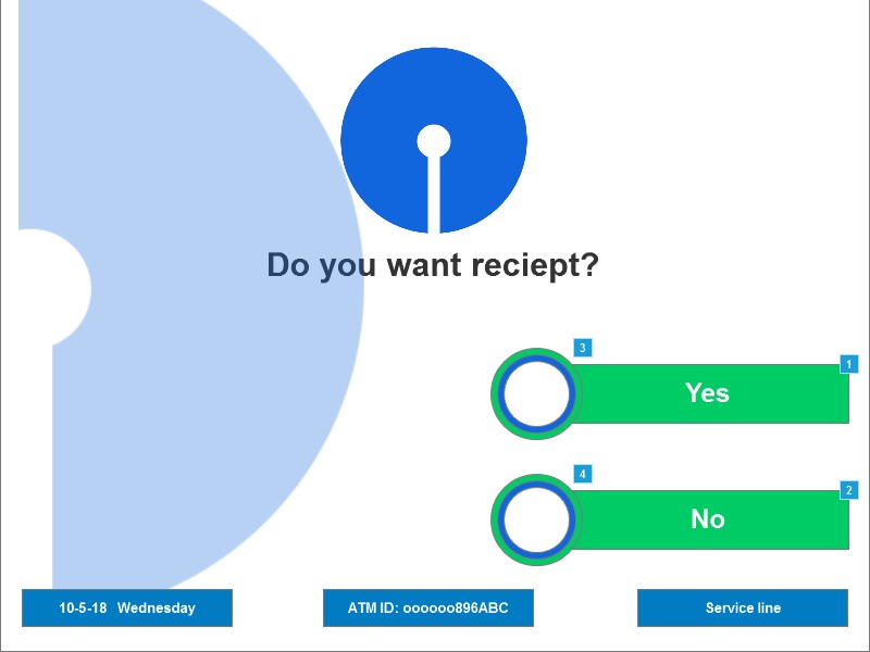 UI/UX Design for SBI ATM Display screen