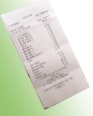 ! Namaku Intan: Dapatkan Resit Apabila Membeli Barang