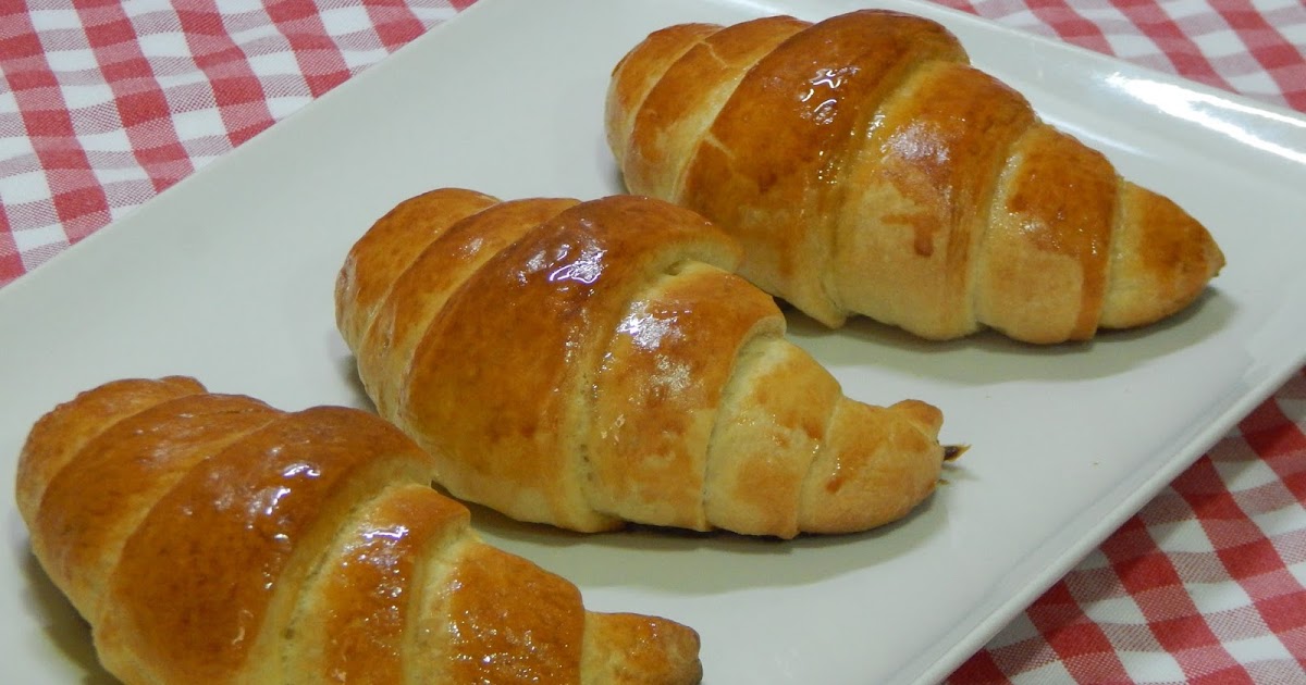 Receta fácil de cruasanes, cuernitos o medias lunas