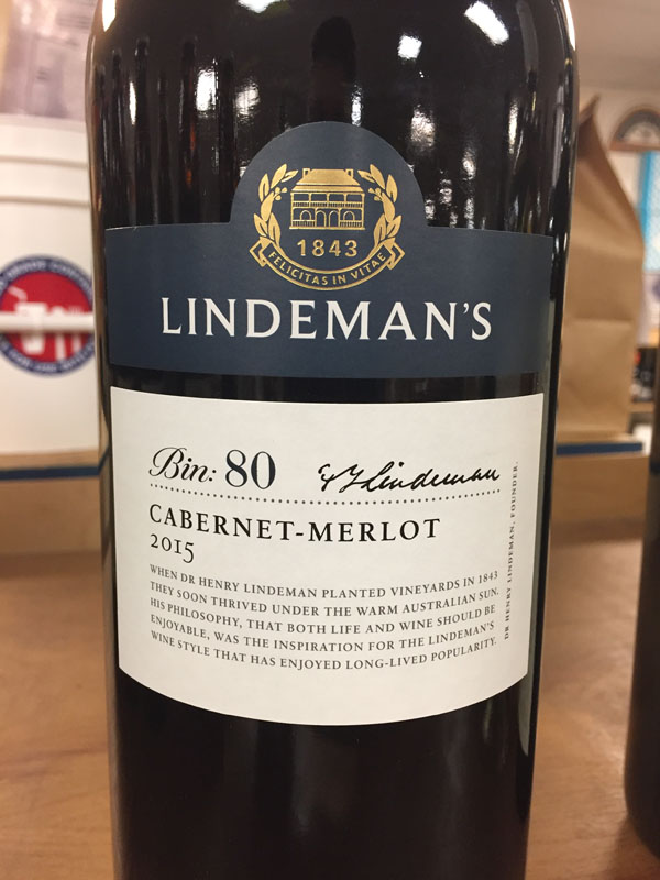 Tasting- Lindeman's Cabernet Merlot