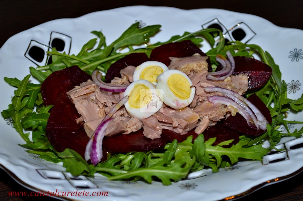 Salata de ton cu sfecla rosie - CAIETUL CU RETETE