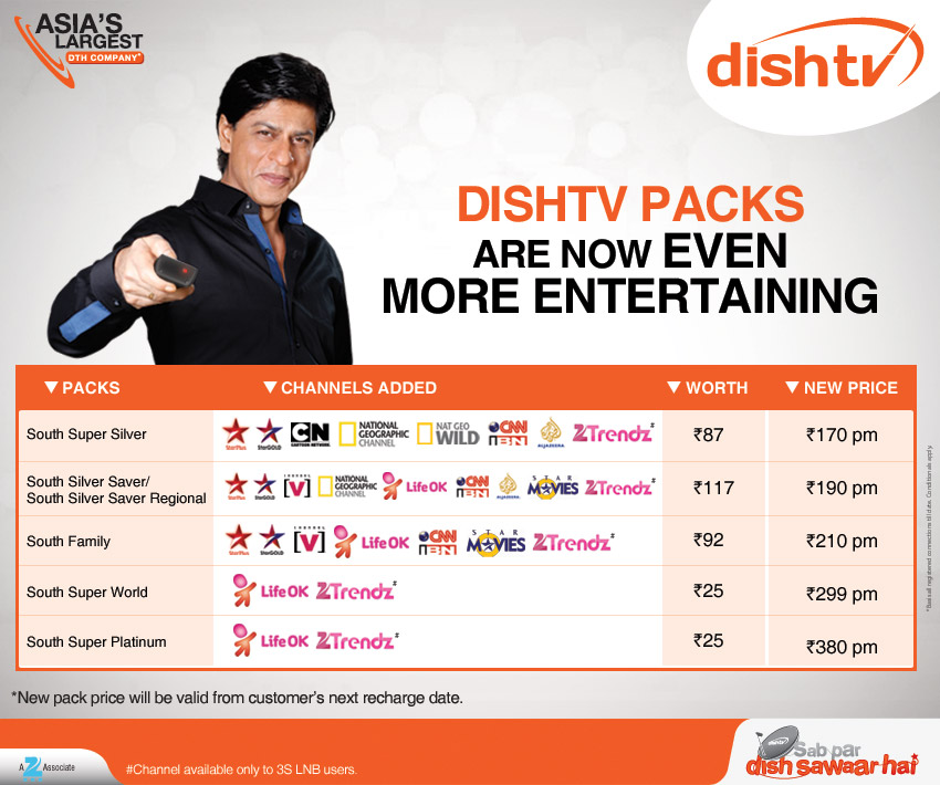 DISHTV Packs are now even more entertaining ~ Welcome to Recharge Now ...