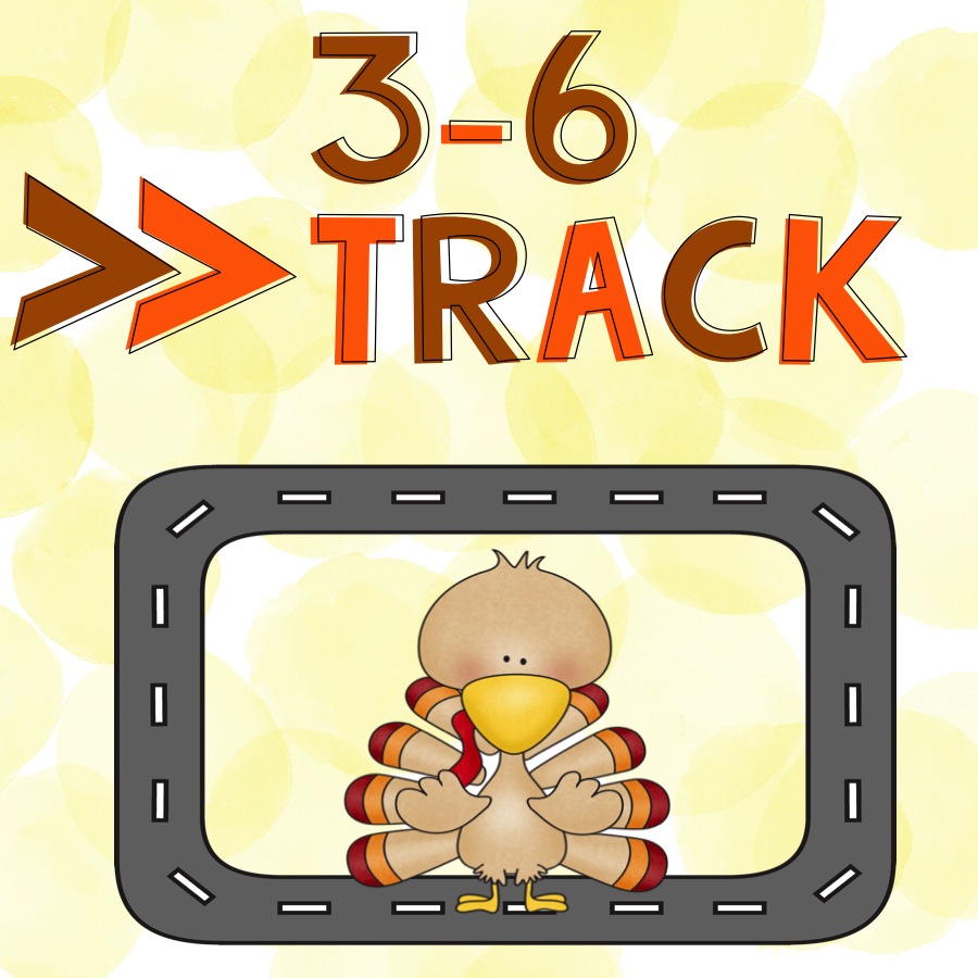 Primary Chalkboard: Turkey Trot