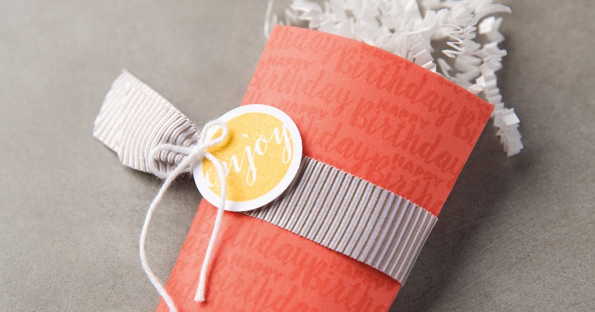 Scraproomboom: Popcorn Schachtel