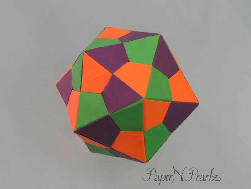 Icosahedron from Triangle Edge Modules | Paper N Pearlz