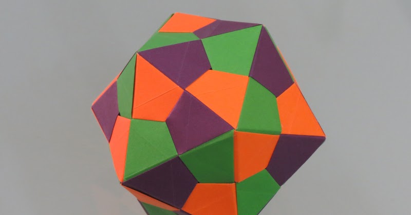 Icosahedron from Triangle Edge Modules | Paper N Pearlz