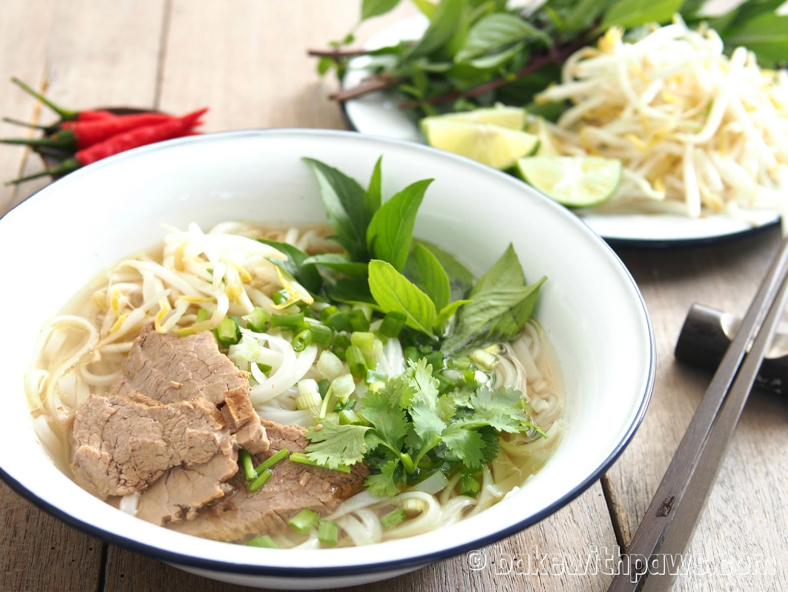 Vietnamese Pho Bo (Vietnamese Beef Noodle Soup) - BAKE WITH PAWS