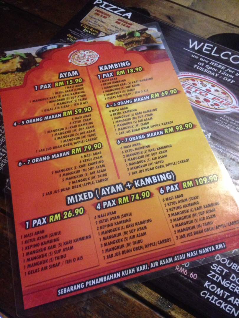 NASI ARAB di STREETO PIZZA PENANG - Madam Caramel