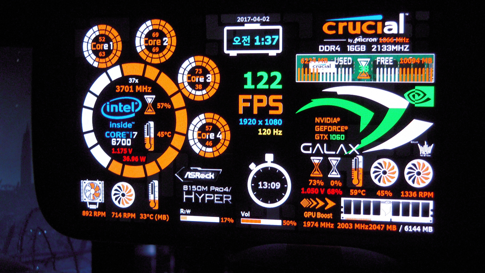 AIDA64와 USB 케이블로 안드로이드폰을 PC 시스템 모니터링하기, 와이파이x (by.Odospace Remote Panel ...