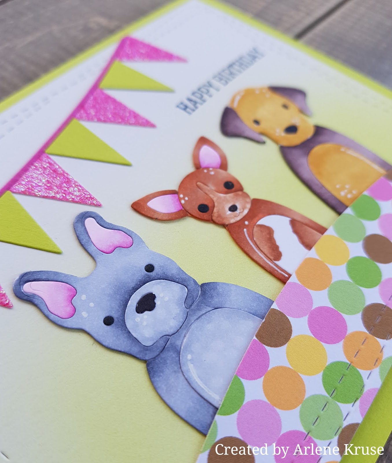 Knipoog Creations: Happy Birthday Dog Card