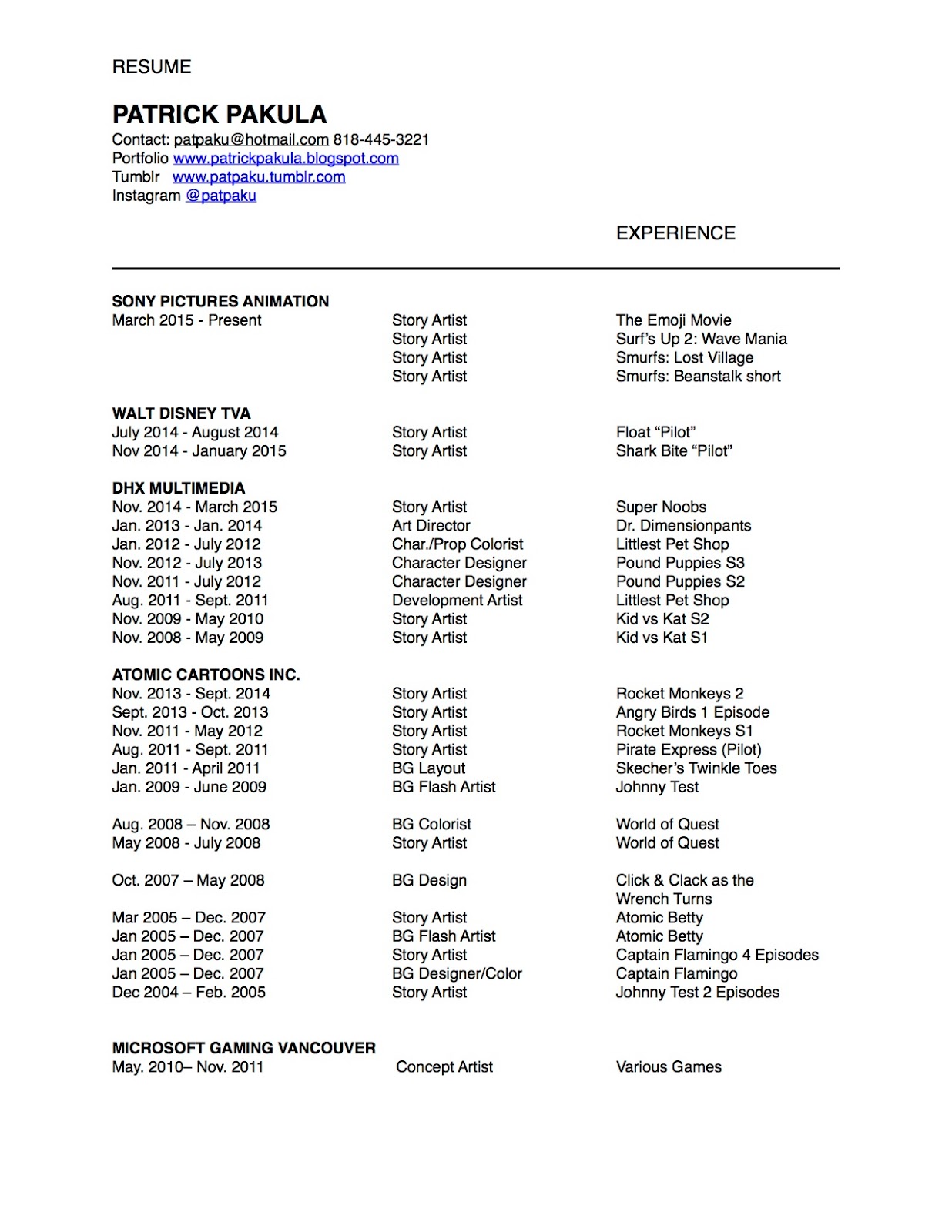 PAT PAKU'S WORK N' STUFF