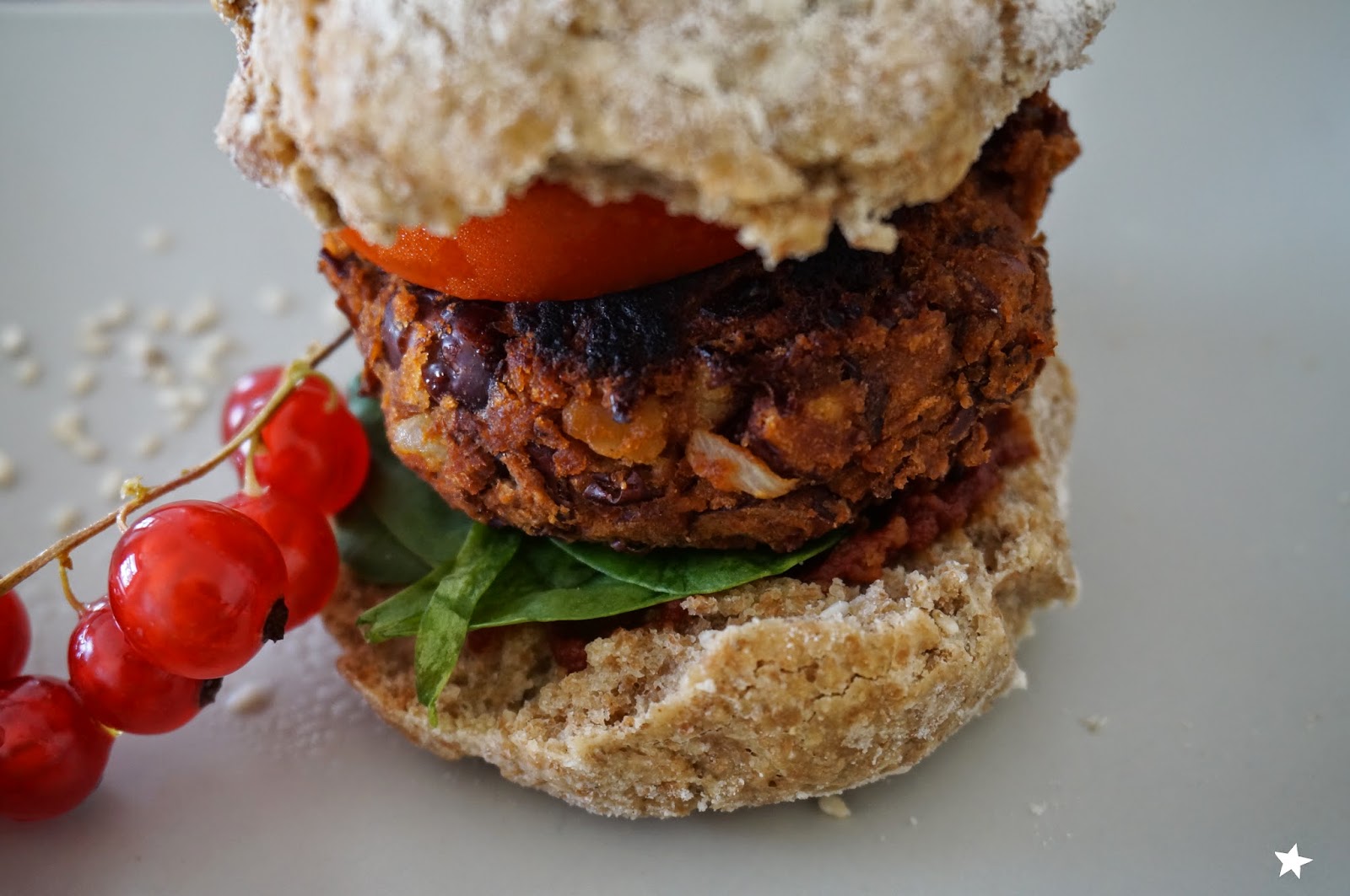 Farine d'étoiles: Burgers veggie au steak de haricots rouges