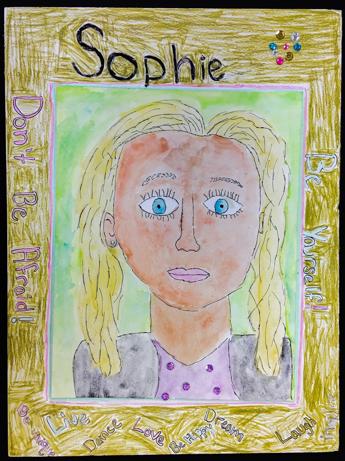 Paintbrush Rocket: 5th Grade - Aminah Robinson Self - Portraits