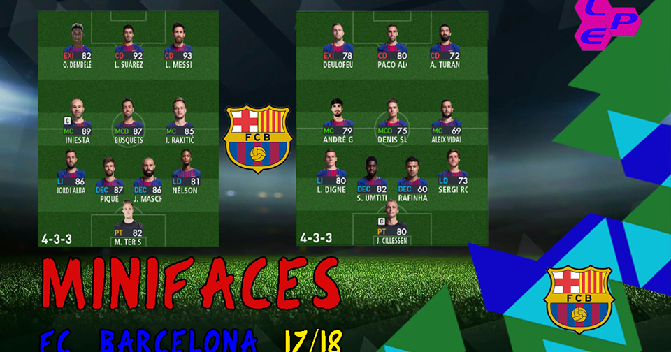 pes-modif: PES 2017/18 MINIFACE BARCELONA BY PANCHOKITMAKER-LATINPESEDIT