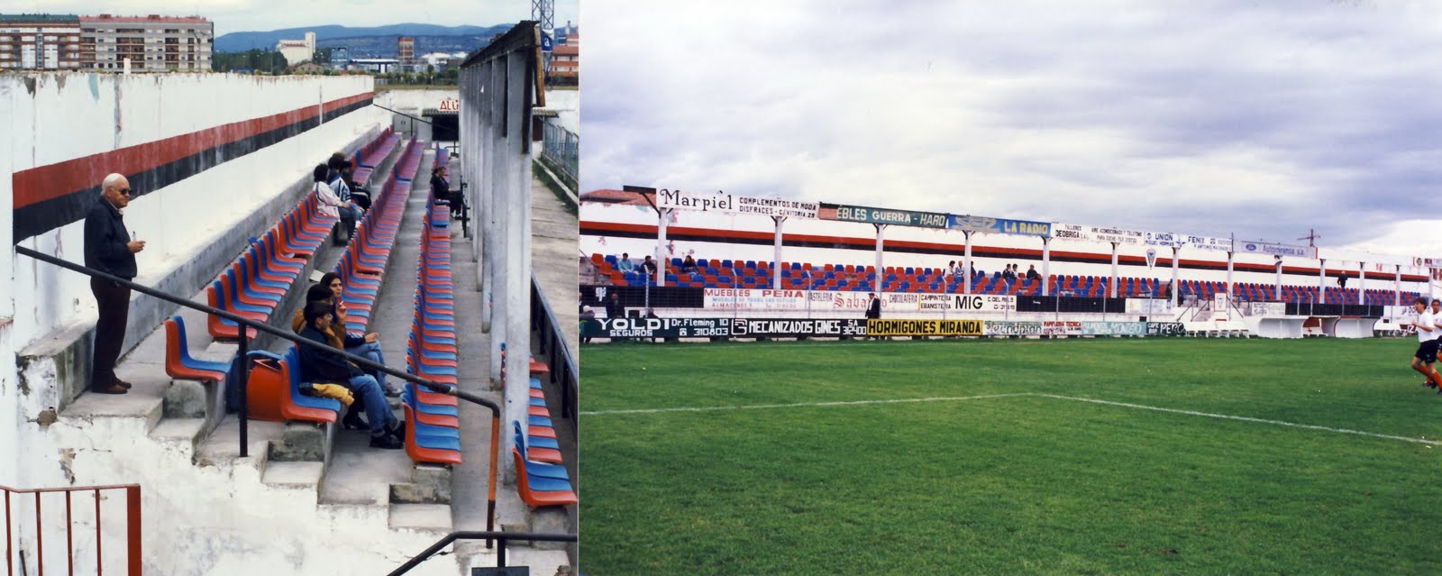 MIRANDA DEPORTIVA: La tribuna de Anduva, sin techo