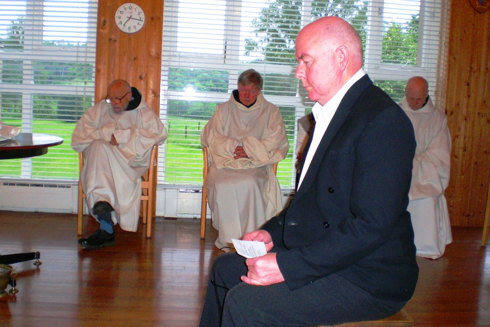 Dom Donald's Blog: Novice Habit - Abbot's talk on the Reception Br. Seamus