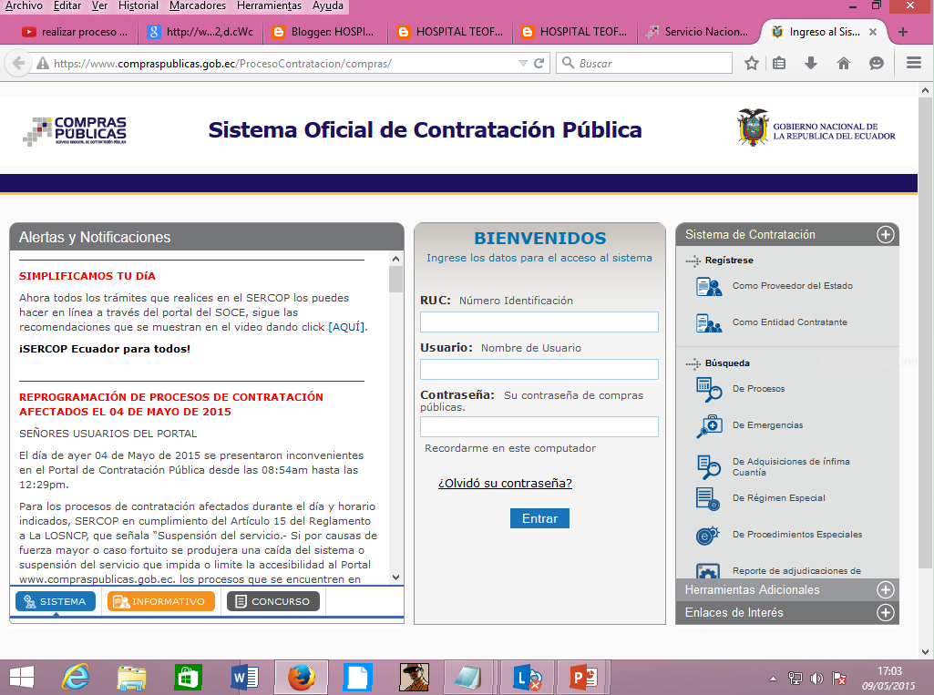 HOSPITAL TEOFILO DAVILA: ALERTAS Y NOTIFICACIONES SOCE DESDE LA ...