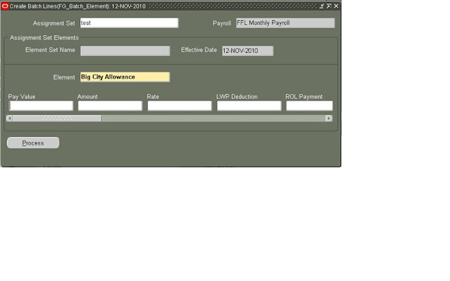 My Oracle World: Batch Element Entry in Oracle HRMS Payroll