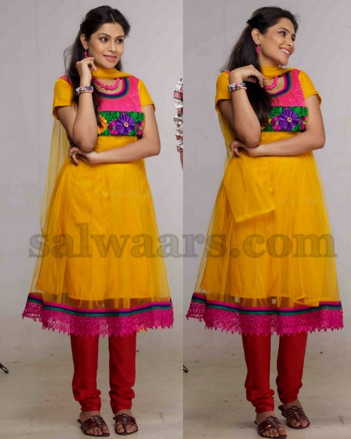 Sonu Yellow Churidar - Indian Dresses