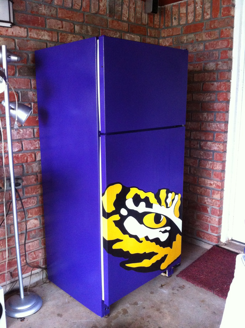 The Crafty Geeks: LSU Refrigerator