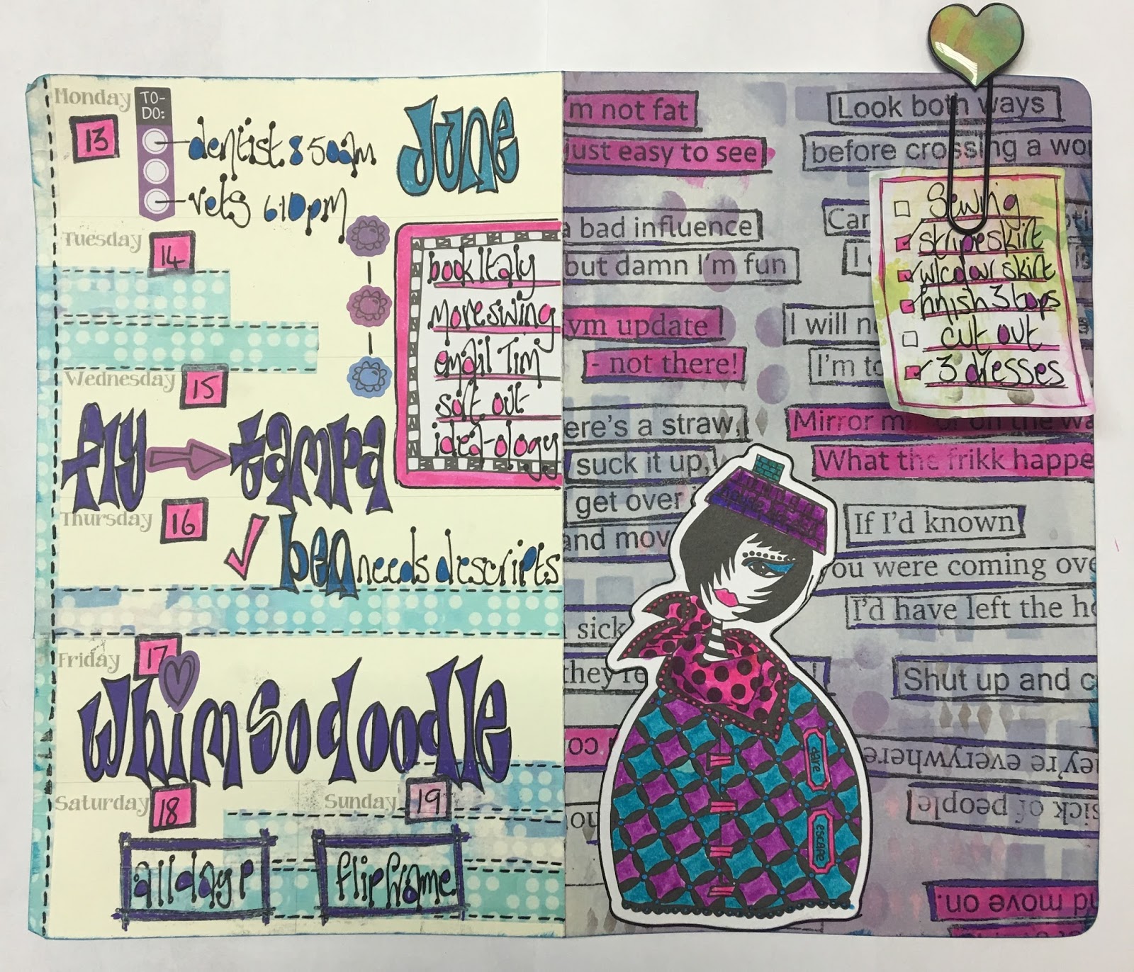 Dylan's Blog: New Dylusions Creative Dyary Samples - January 2017