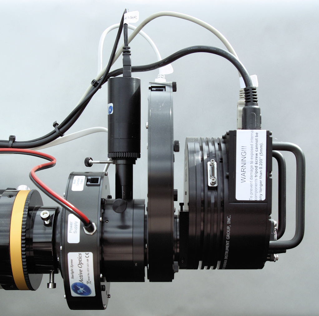 interstellar medium: SBIG ST-10XME with Active Optics guiding