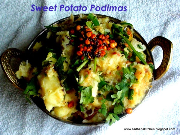 Madappalli - Temple's Kitchen: Sweet Potato Podimas
