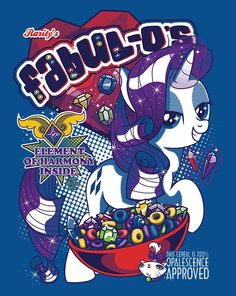 Equestria Daily - MLP Stuff!: Rarity Cereal Shirt Joins Luna and Applejack