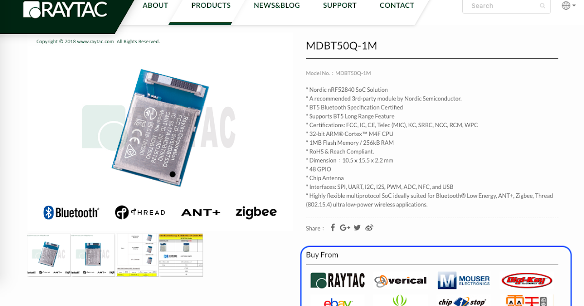 Nordic Bluetooth And Wifi Module Where To Buy Raytac Bluetooth Module Sample