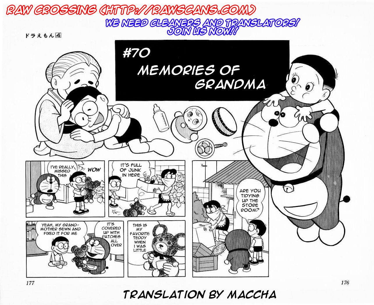 [Doraemon] - 70 - Memories of Grandma | English Manga Kid