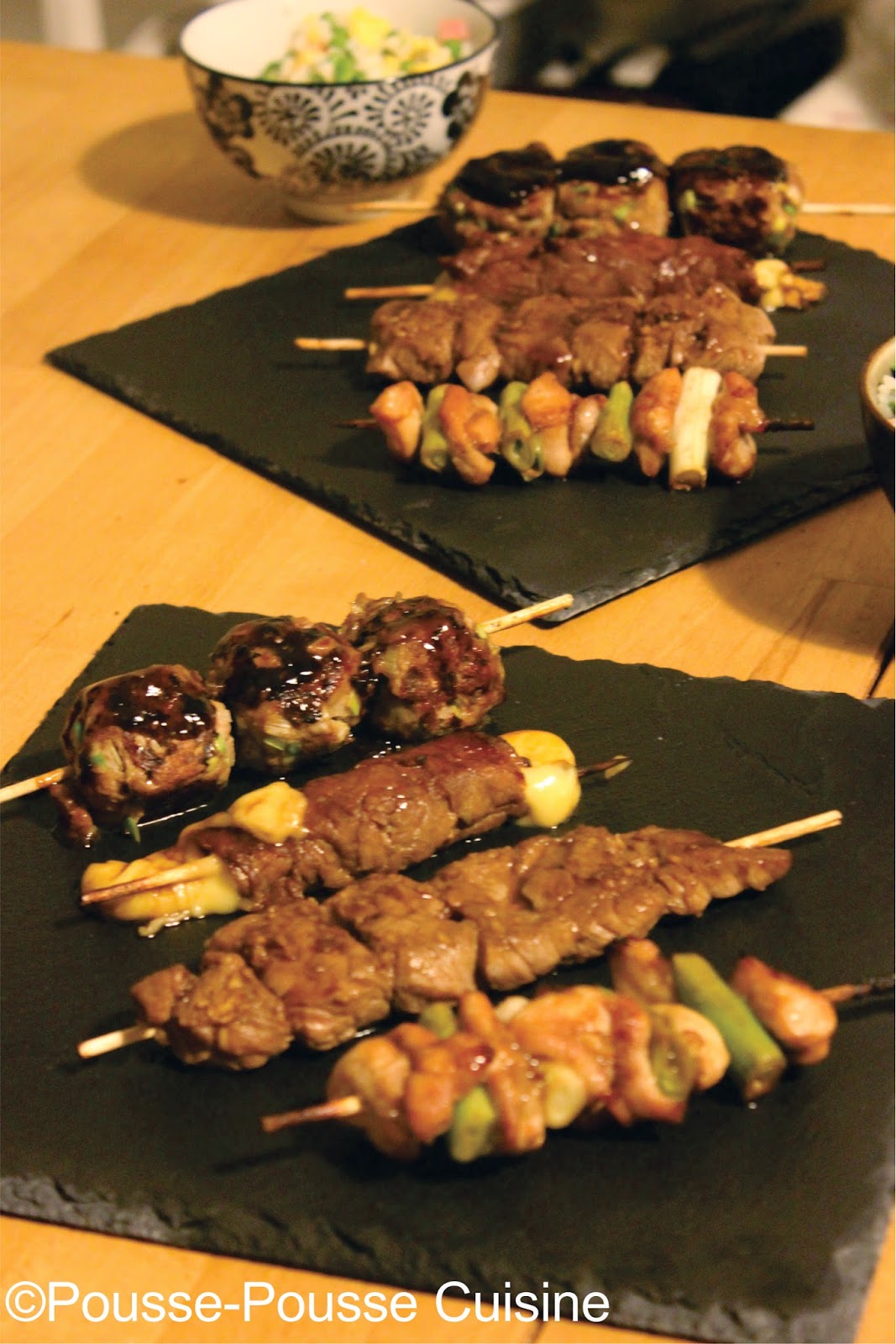 Pousse-Pousse Cuisine: Yakitoris (comme au resto japonais)