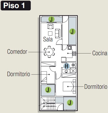 PLANOS PARA CONSTRUIR DEPARTAMENTOS EN 90 M2 - Planos de casas gratis y ...
