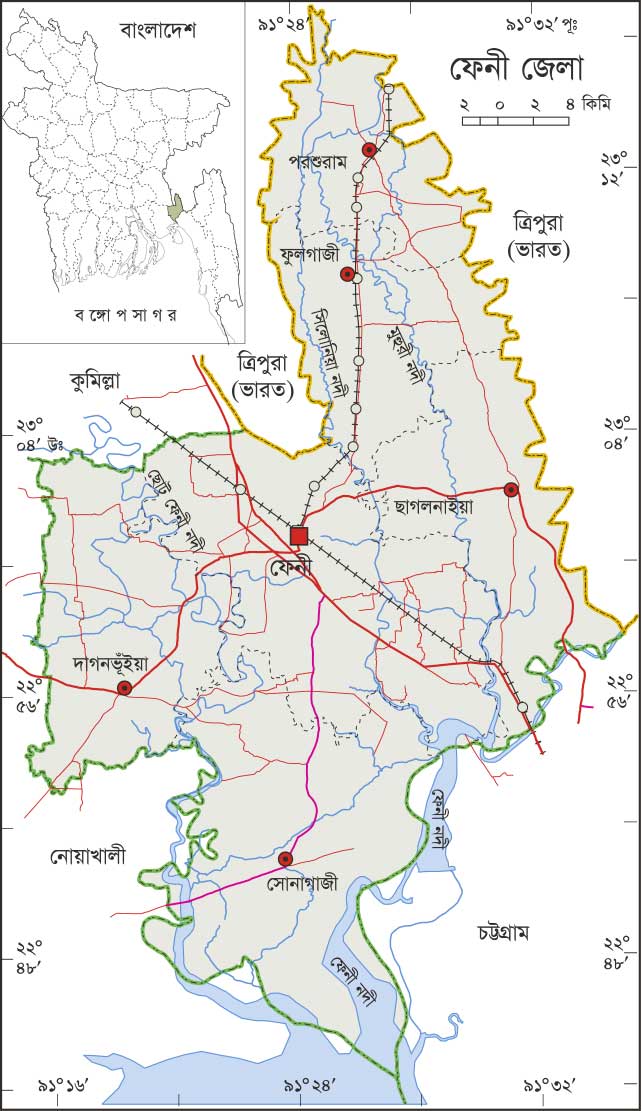 Bangladesh Map All: Feni Map