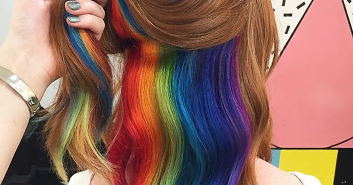 People Are Obsessed With This New Hidden Rainbow Hair - WELCOME