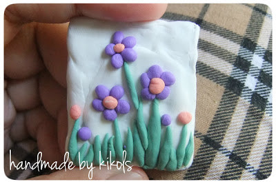 handmade by kikols: bunga sederhana dari clay :D